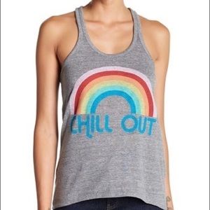 Chaser | Tops | Chaser Vintage Chill Out Rainbow Tank | Poshmark
